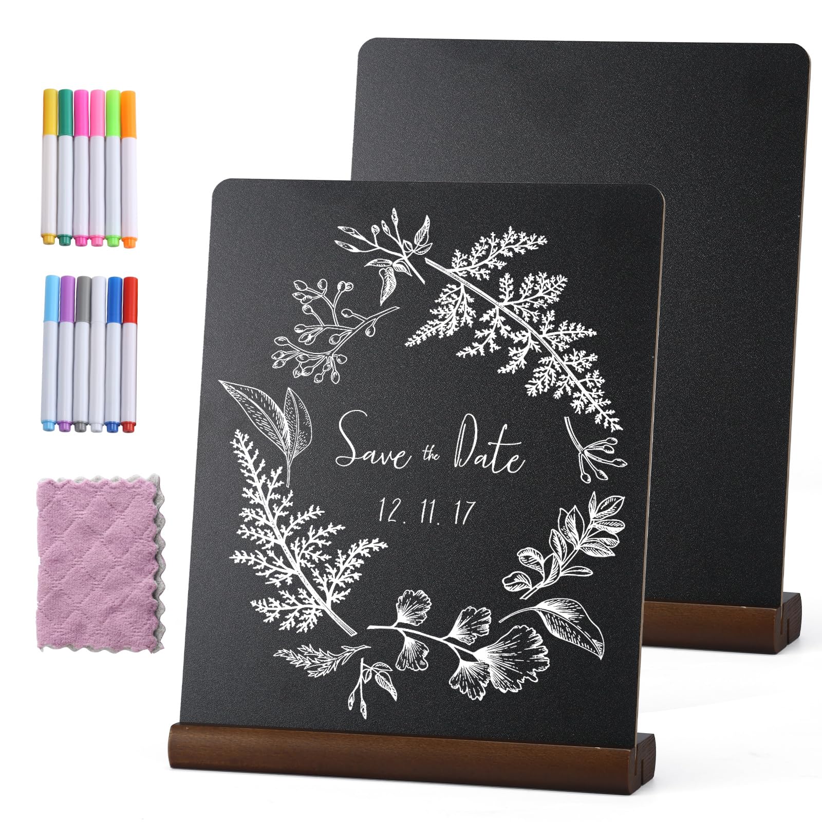 Snapklik.com : Chalkboard Signs, 2Pack 8.6 X 11 Inch Chalk Board Sign