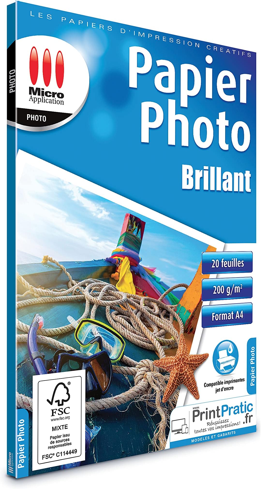 Papier Photo - Papier photo A4 - Feuille A4 - Papier imprimante ...