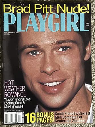 PLAY GIRL August 1997 issue BRAD PITT cover, Gil London in the ...