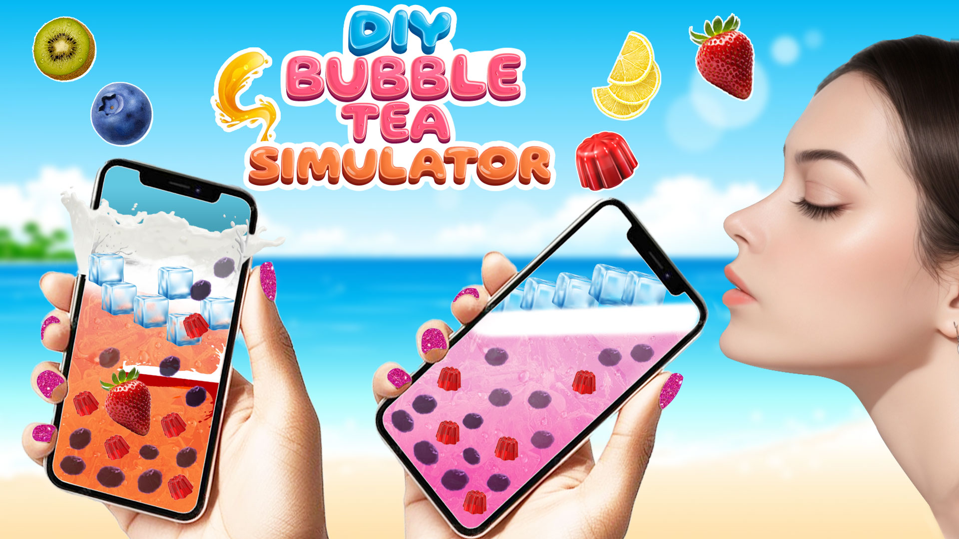 Boba DIY Tea ASMR Tasty Drink Games: Slimy Boba DIY Games: Bubble Tea ...