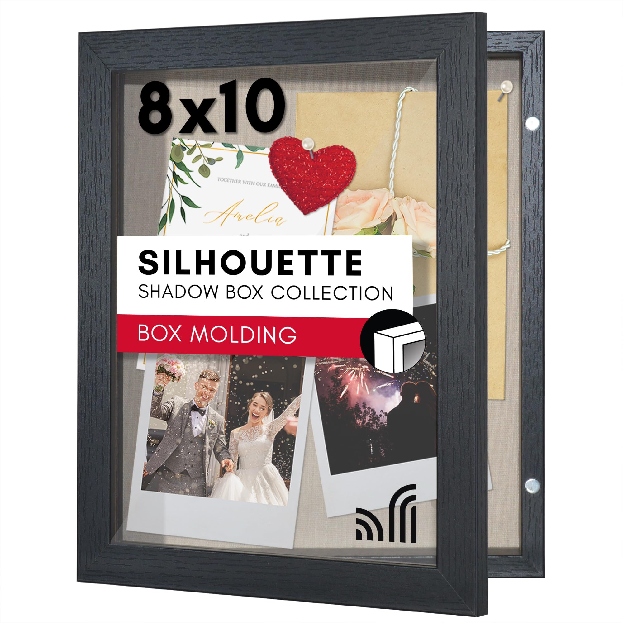 Amazon.com - Americanflat Front Opening 8x10 Shadow Box Frame with ...