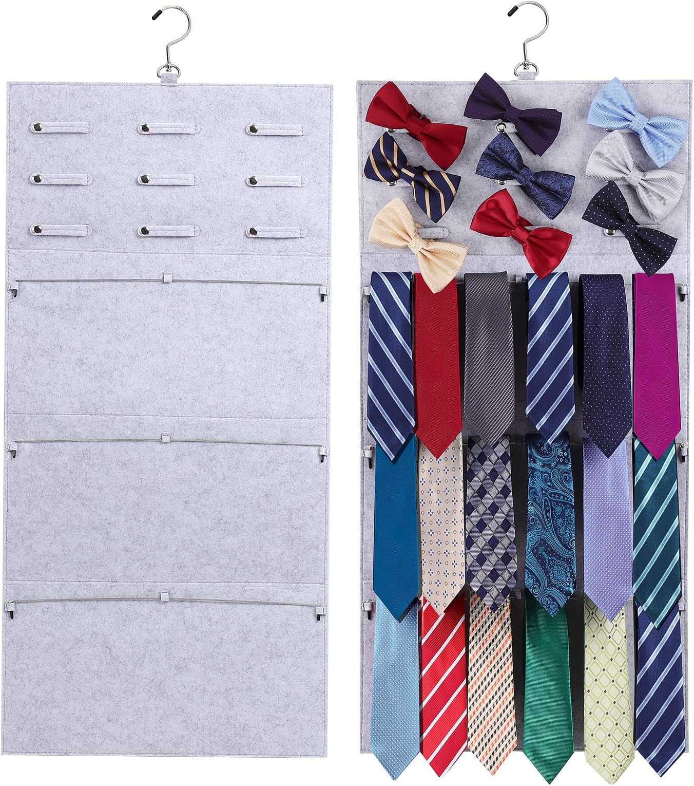 Amazon.com: Necktie and Belt Hanger for Men or Boys, Tie and Bowtie ...
