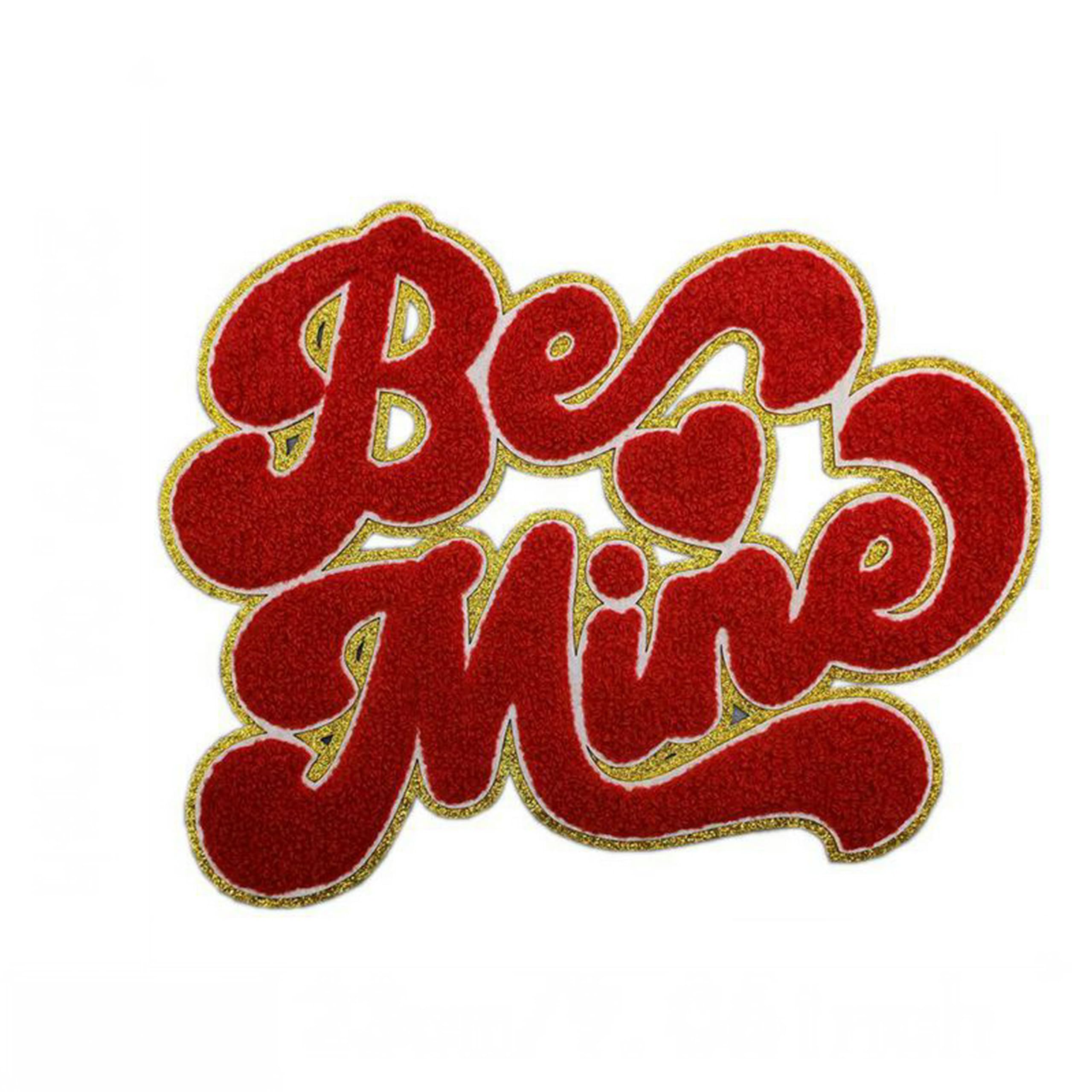 Amazon.com: Chenille Embroidery Patch Iron on Applique Love Heart ...