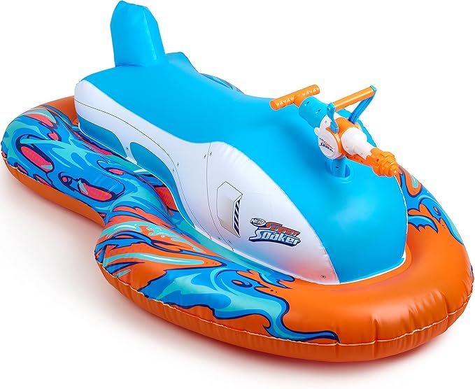 Amazon.com: NERF Super Soaker Stormforce Ride-On Racer – Inflatable ...
