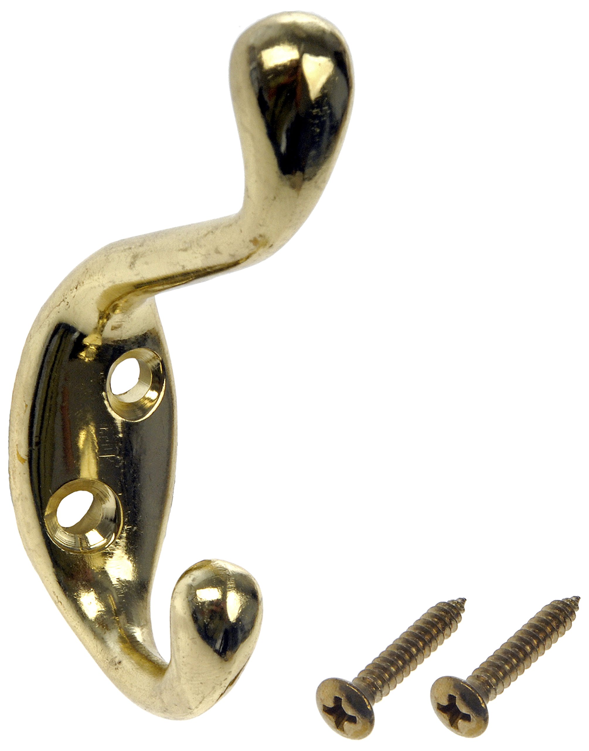 Amazon.com: Dorman Hardware 4-1756 One Coat Hook Traditional Double ...