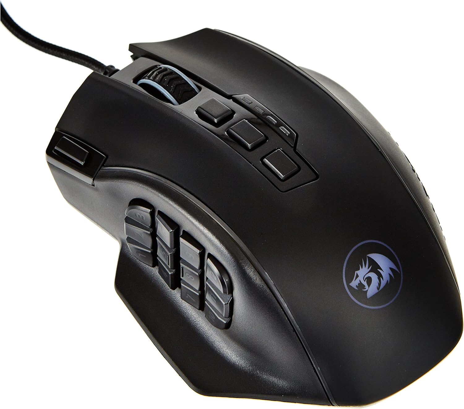 Redragon M901 Wired Gaming Mouse MMO RGB LED Backlit Mice 12400 DPI ...