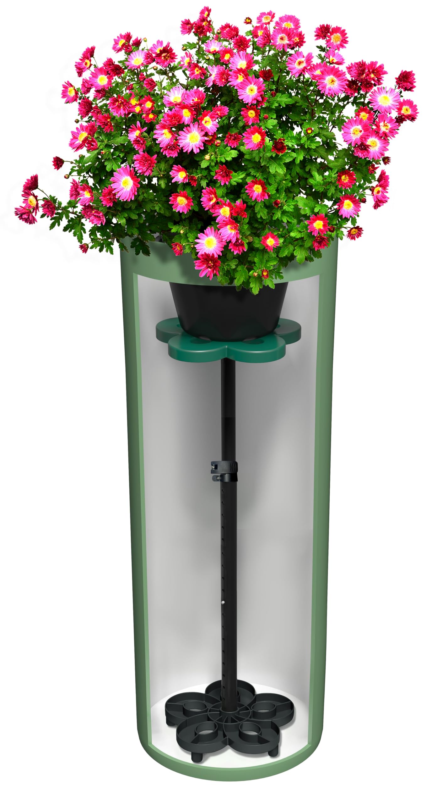Amazon.com : Lift Kit Planter Insert XL Tall Column Plant Riser Fill Bottom of Tall Flower Pots ...