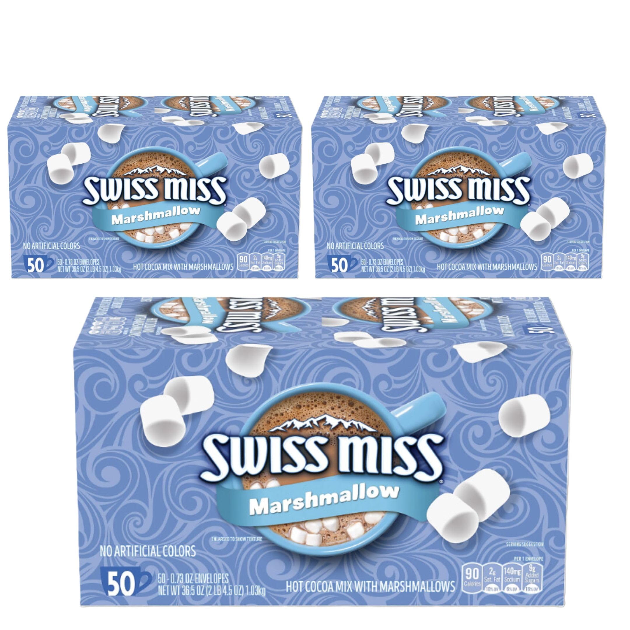Amazon.com : Swiss Miss Chocolate Hot Cocoa Mix With Marshmallows, 50 ...