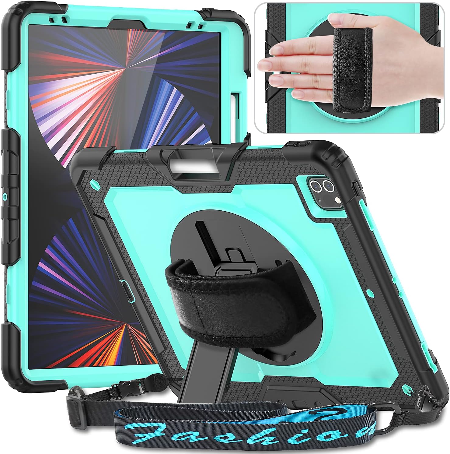 Amazon.com: BRAECNstock iPad Pro 12.9 Case 2022/2021/ 2020/2018,Heavy ...