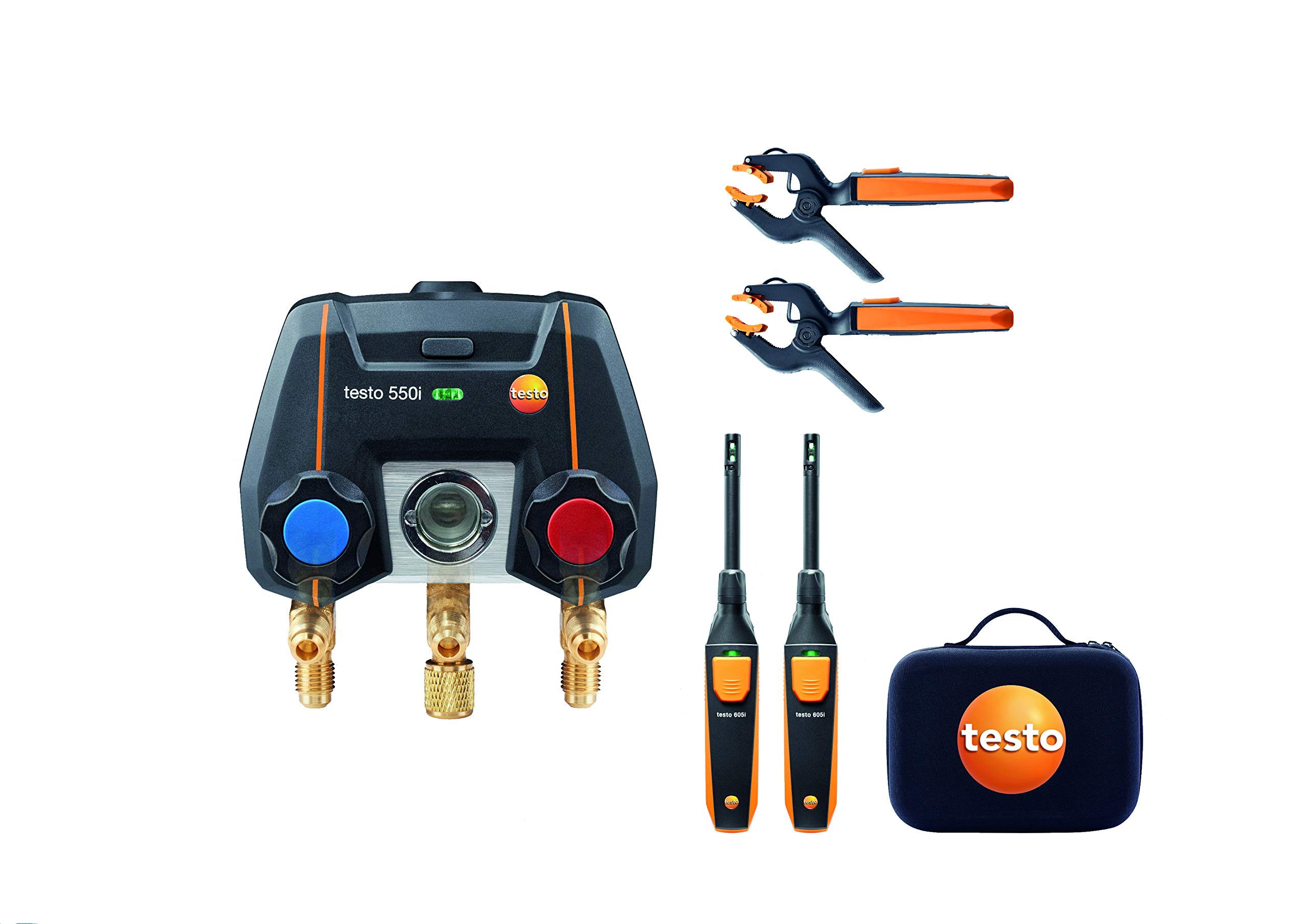 Snapklik.com : Testo 550i Kit I App Operated Digital Manifold, 2 X 605i ...