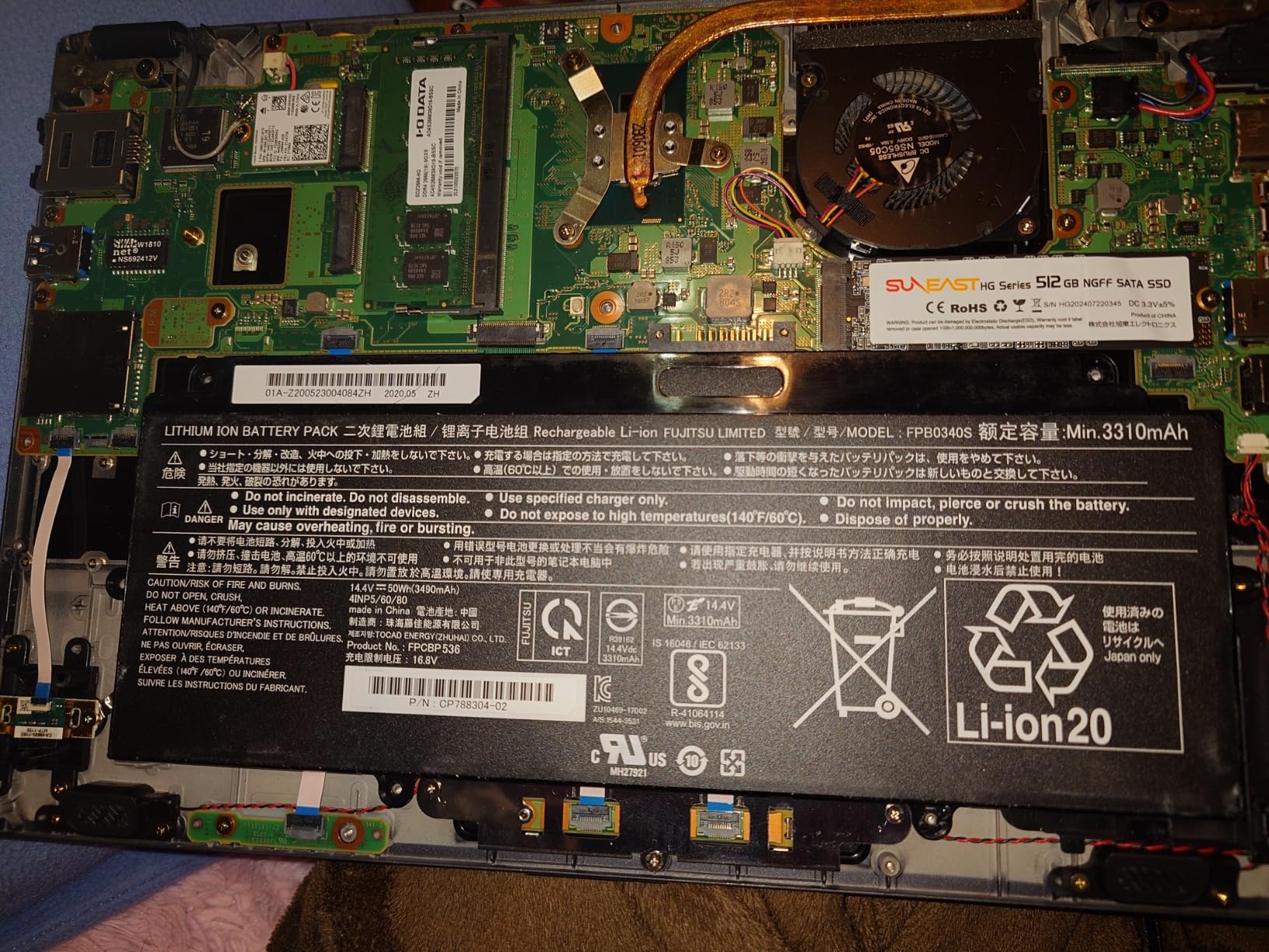 Amazon.co.jp: 1年長期保証 互換性 FPB0340S 50Wh 3310mAh FPCBP536大容量バッテリー 適合 ...