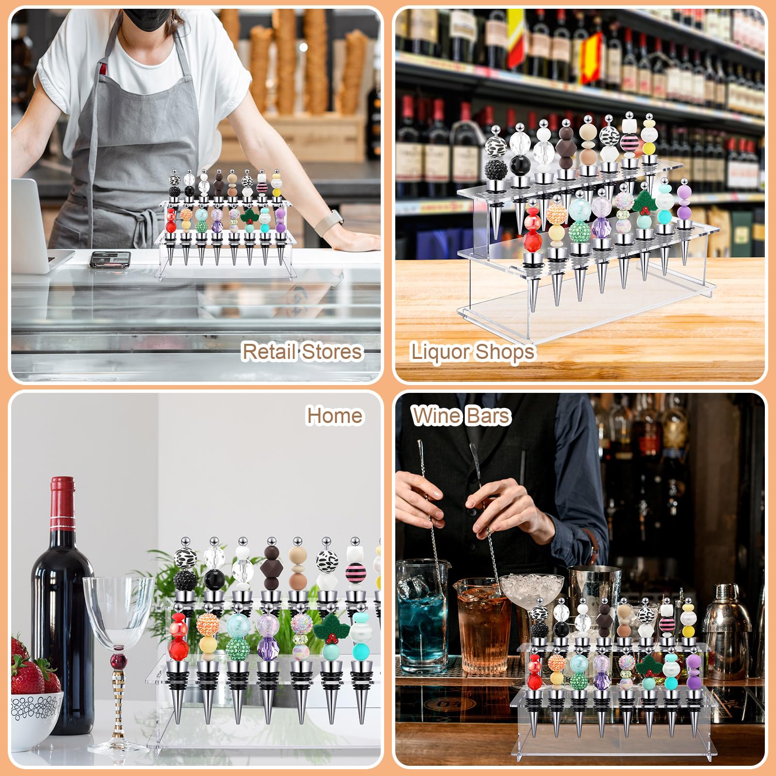 Wine Stopper Display Rack Wine Bottle Stopper Display Baton Made From