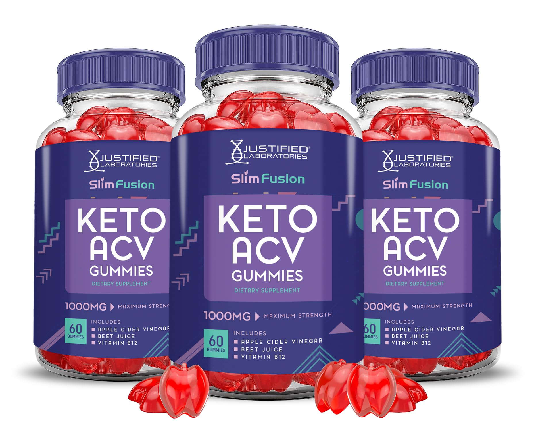 Snapklik.com : (3 Pack) Slim Fusion Keto ACV Gummies Advanced 1000MG ...