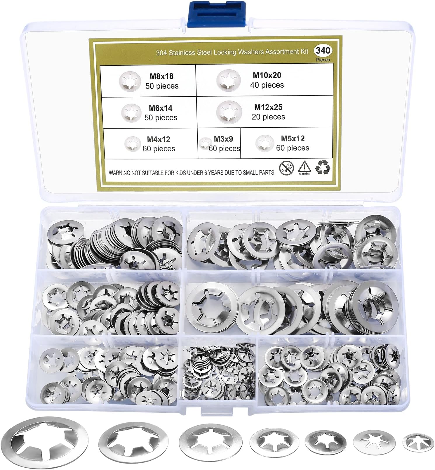 Amazon.com: Hard-to-Find Fastener 014973266691 Internal Tooth Lock ...