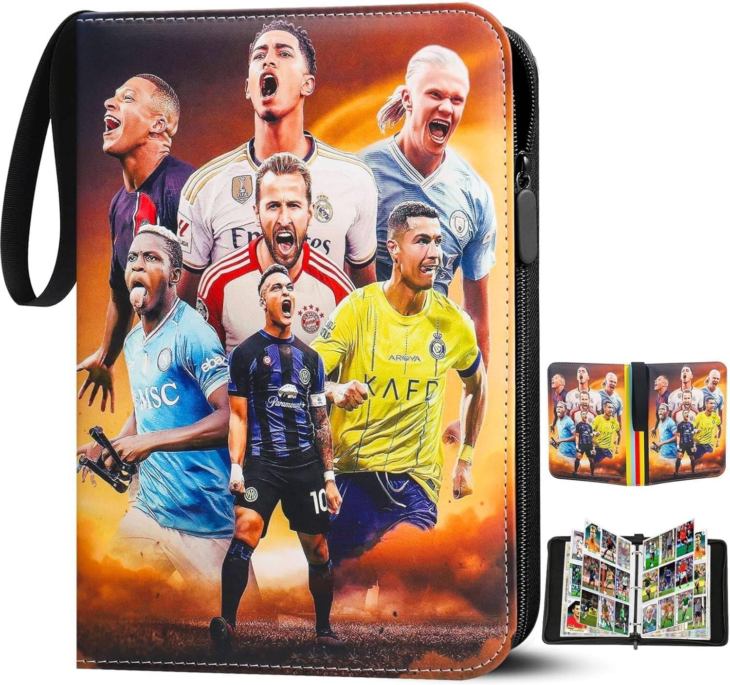 DAJILI Football Card Binder, 400 Pockets Football Card Holder, Match ...