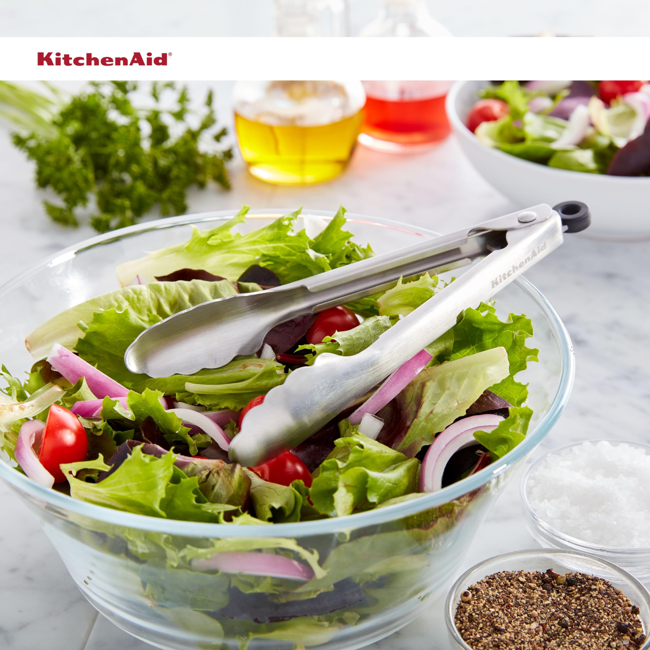 Snapklik.com : KitchenAid Stainless Steel Tongs