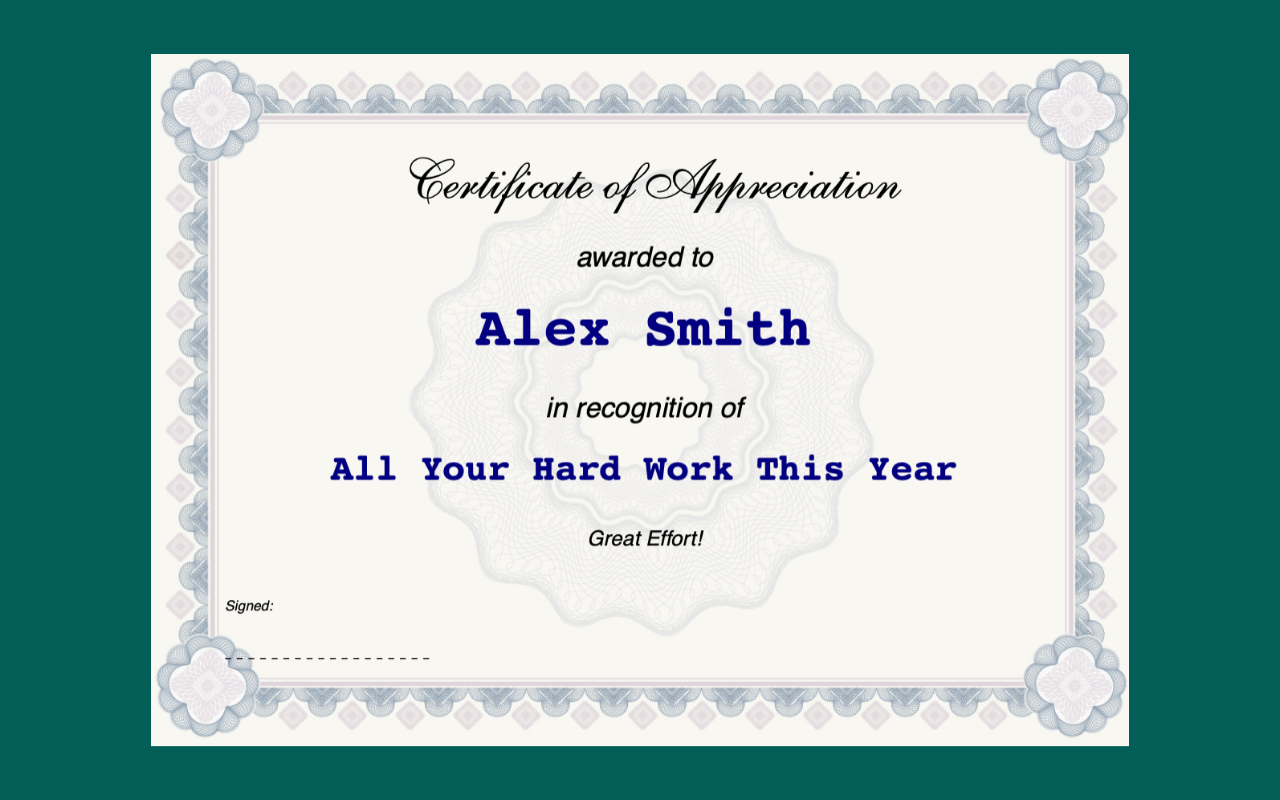 Amazon.com: Certificate Maker : Alexa Skills