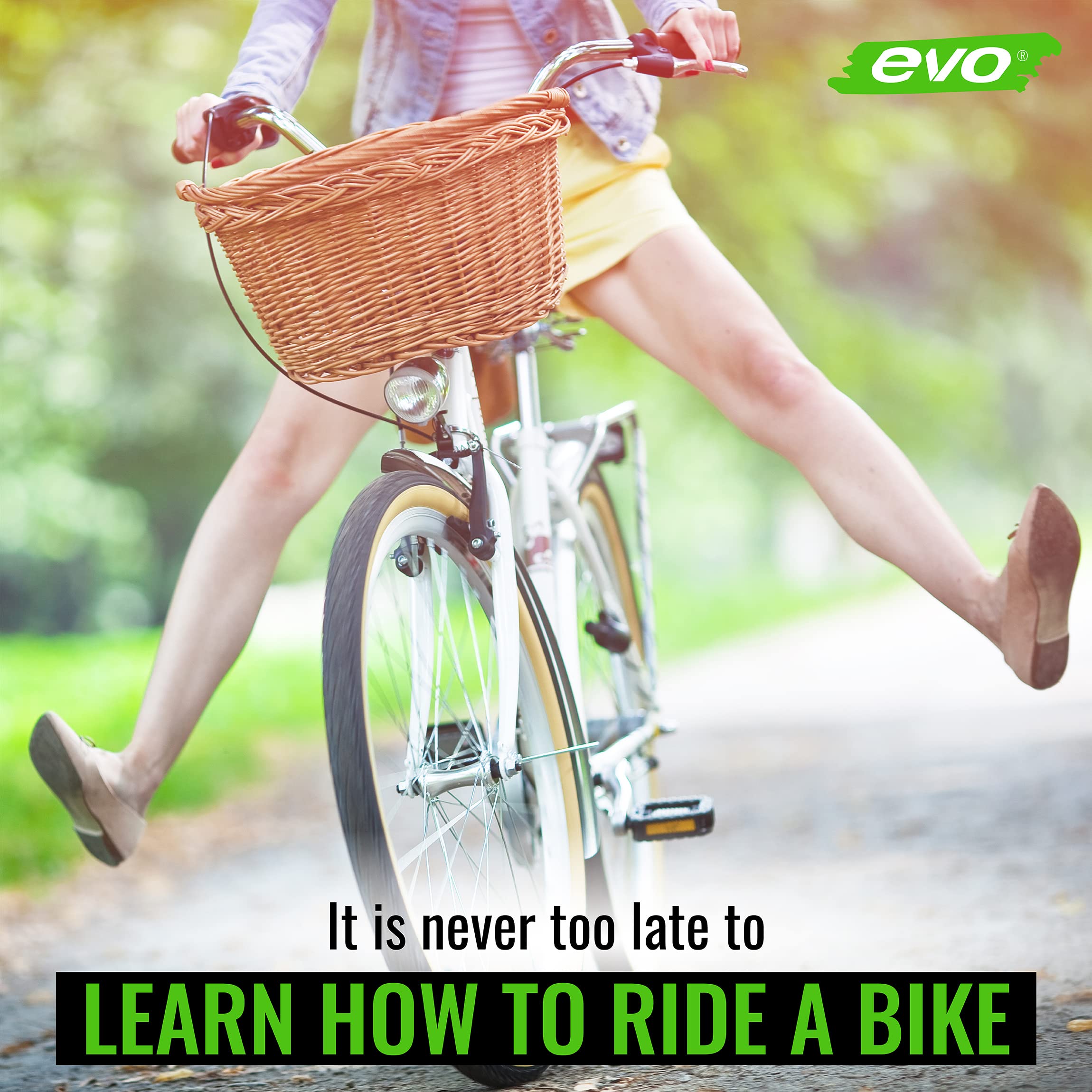 EVO Bike Heavy Duty Training Wheels Fits 20” to 26” Adult Bicycles ...