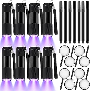 Amazon.com: Tegeme 24 Invisible Ink Marker Set 8 Invisible Ink Pen 8 ...