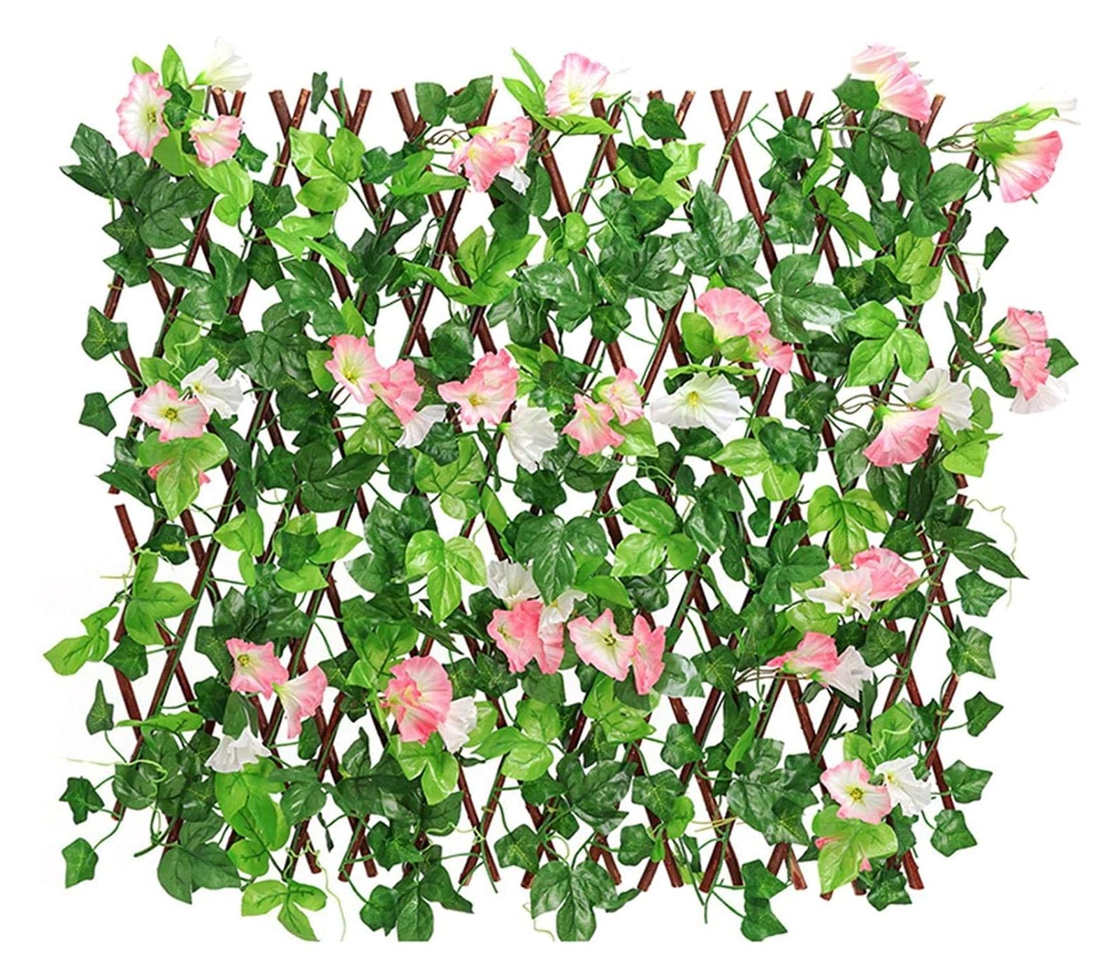 Fencing Panels Retractable Trellis Fence With Flowers Extendable ...