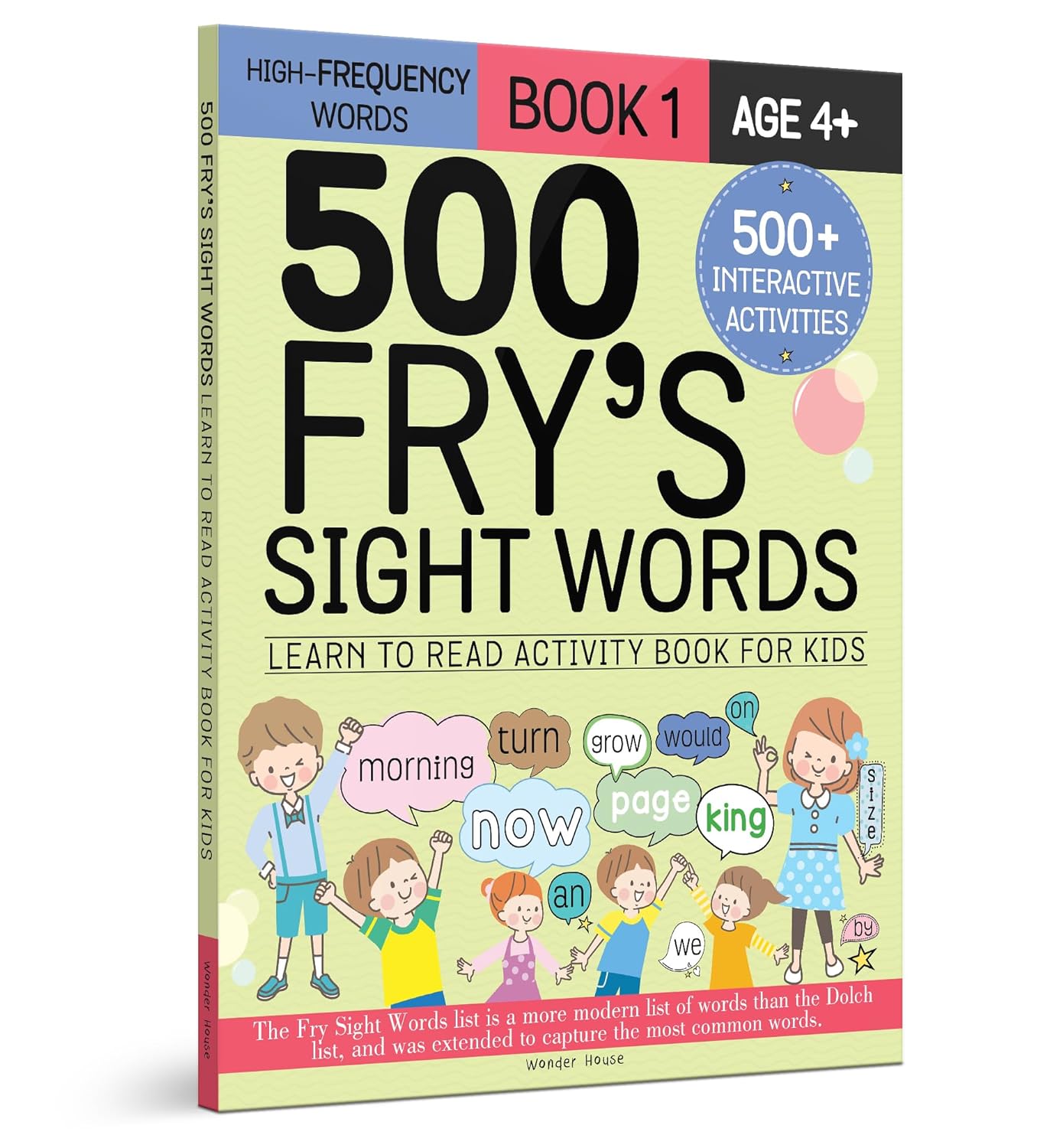 500 Fry’s Sight Words – Book 1: Learn to Read Activity Book for Kids ...