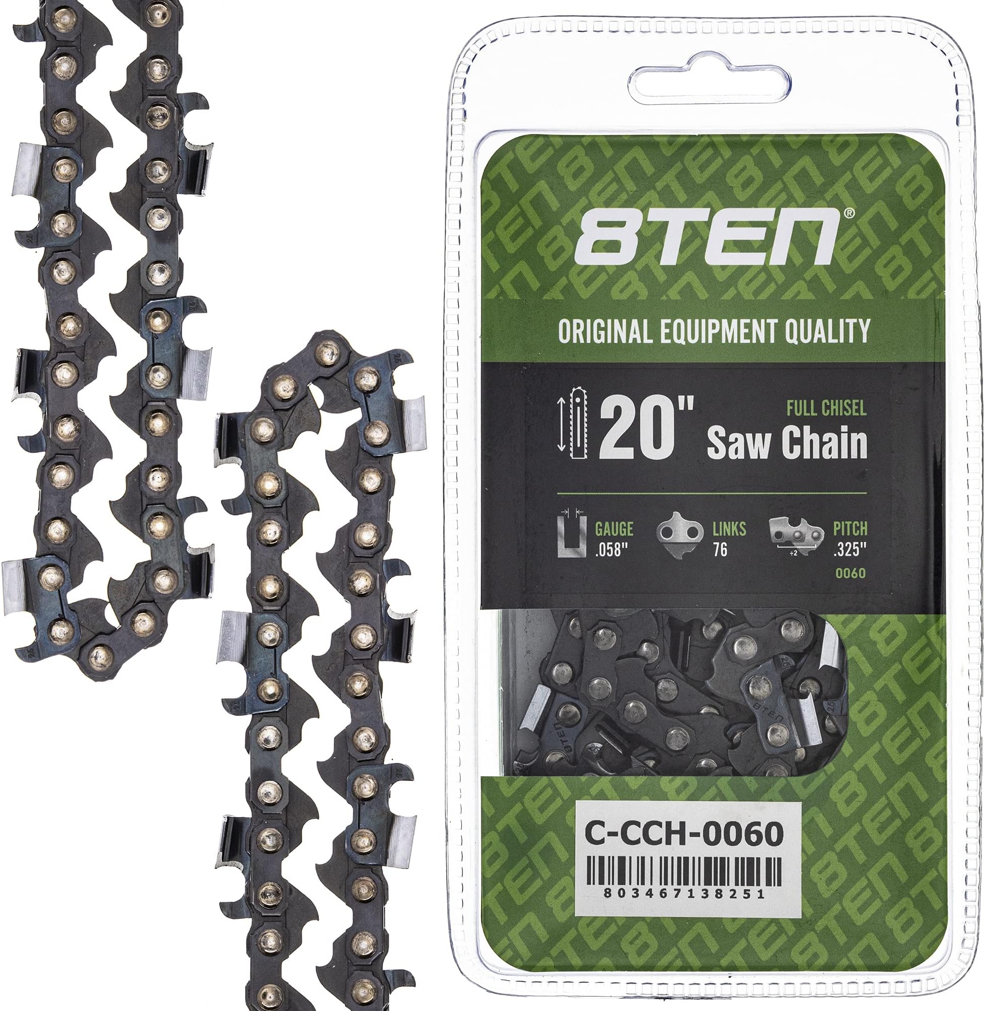 Amazon.com: Oregon 21BPX076G 76 Drive Link Micro Chisel Chain, 0.325 ...
