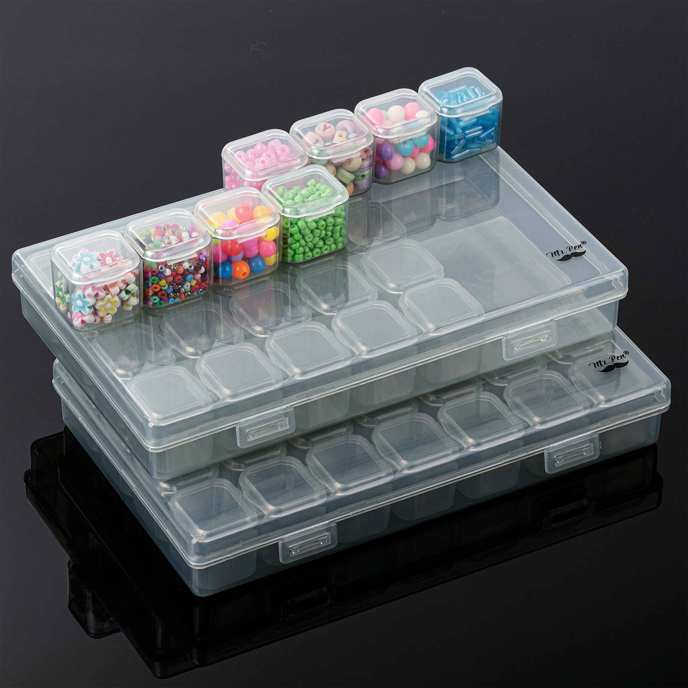Amazon.com: The Beadsmith Bead Organizer Carrying Case, 55 piece set ...