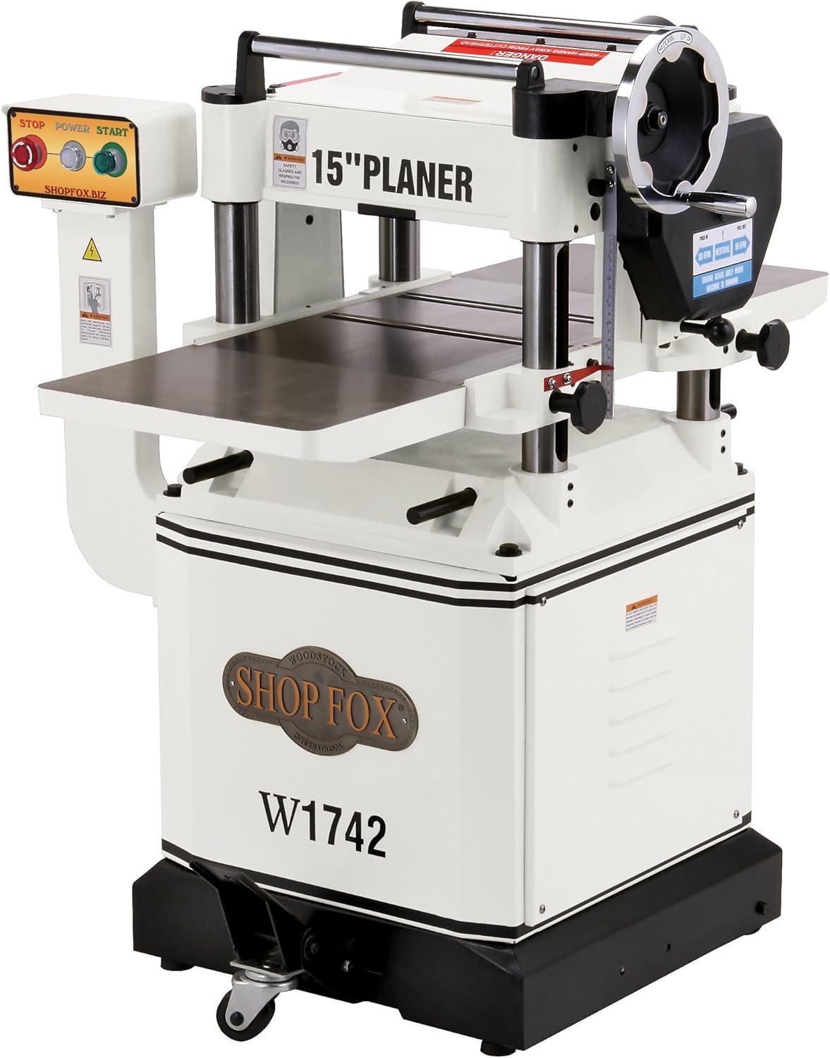 Amazon.com: SHOP FOX W1742 15-inch Planer with Cast Iron In/Out Feed ...
