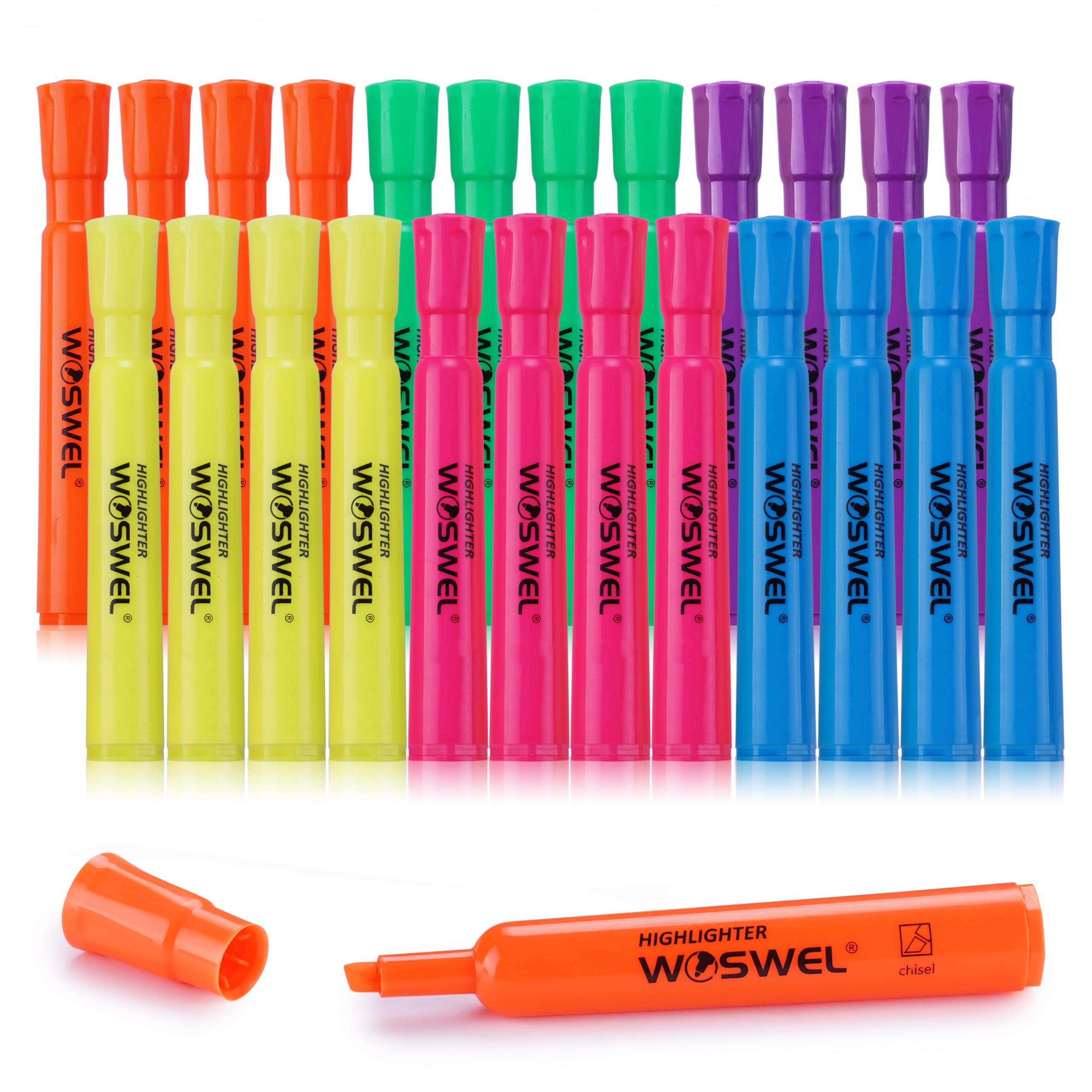 Snapklik.com : Highlighters Bulk, 24 Pack Tank Style Highlighters ...