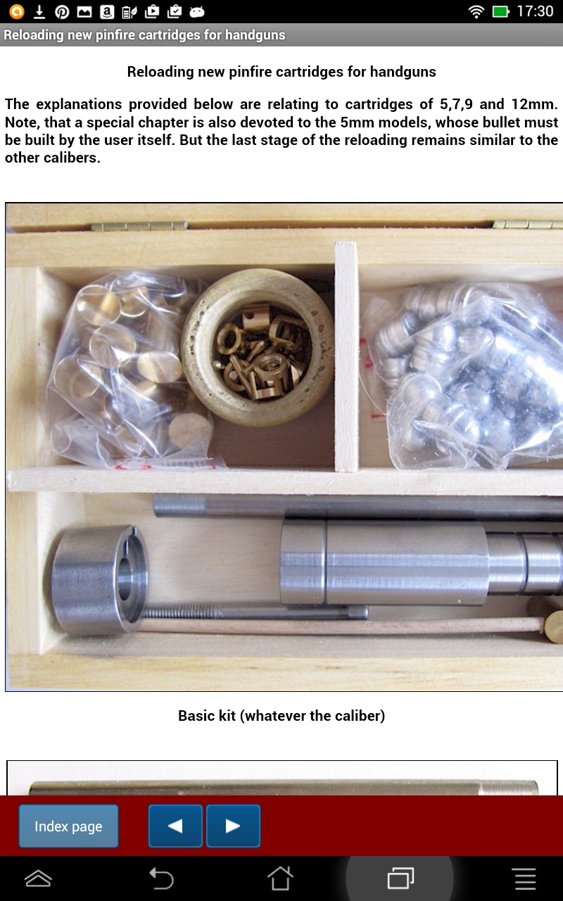 Reloading pinfire cartridges - App on Amazon Appstore