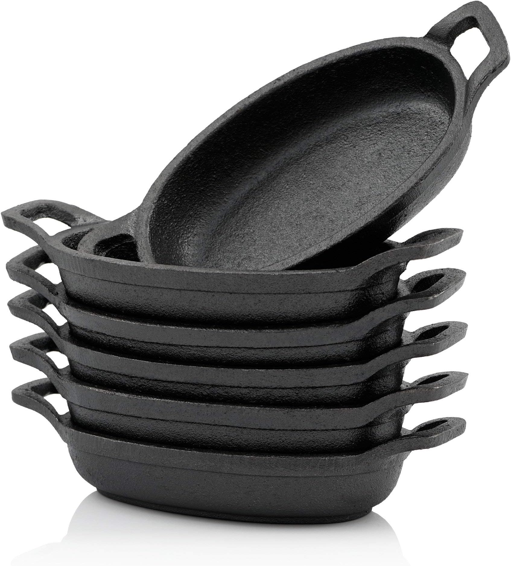 BBQ-Toro Set de poêles à servir en fonte (6 pièces) | 20 x 9,5 cm ...