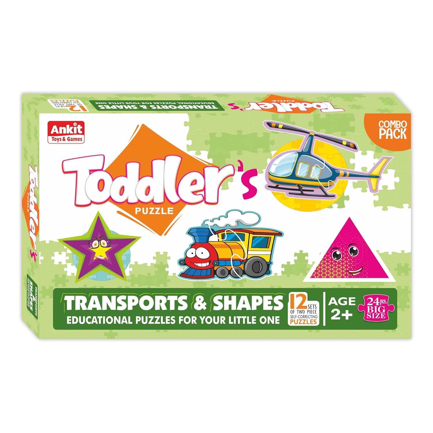 Buy Ankit Toys & Games Educational Transport & Shapes Early Learning 2 ...