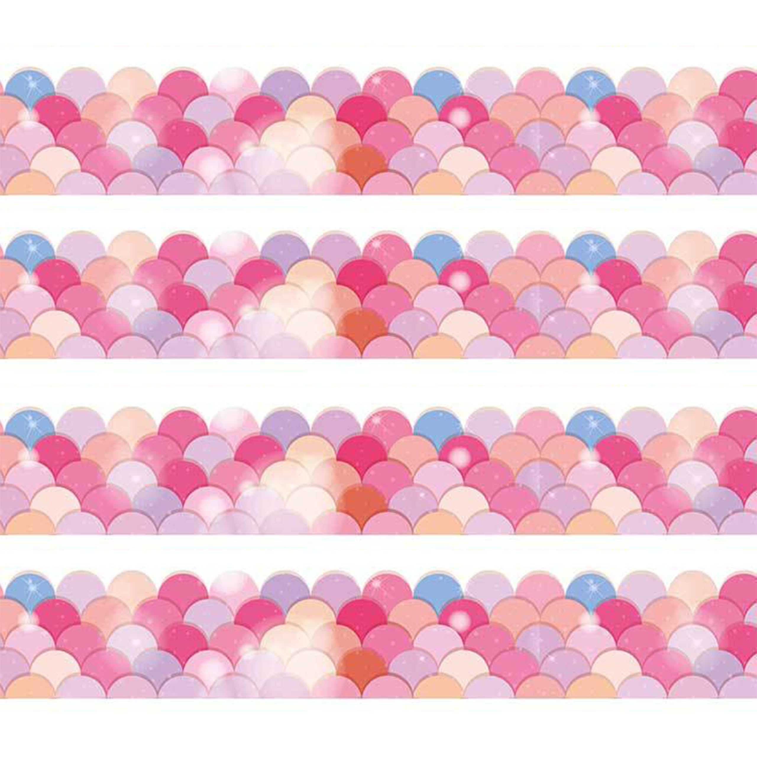 Amazon.com: 69 ft Mermaids Board Borders,60 Sheets Teachers Die Cut ...