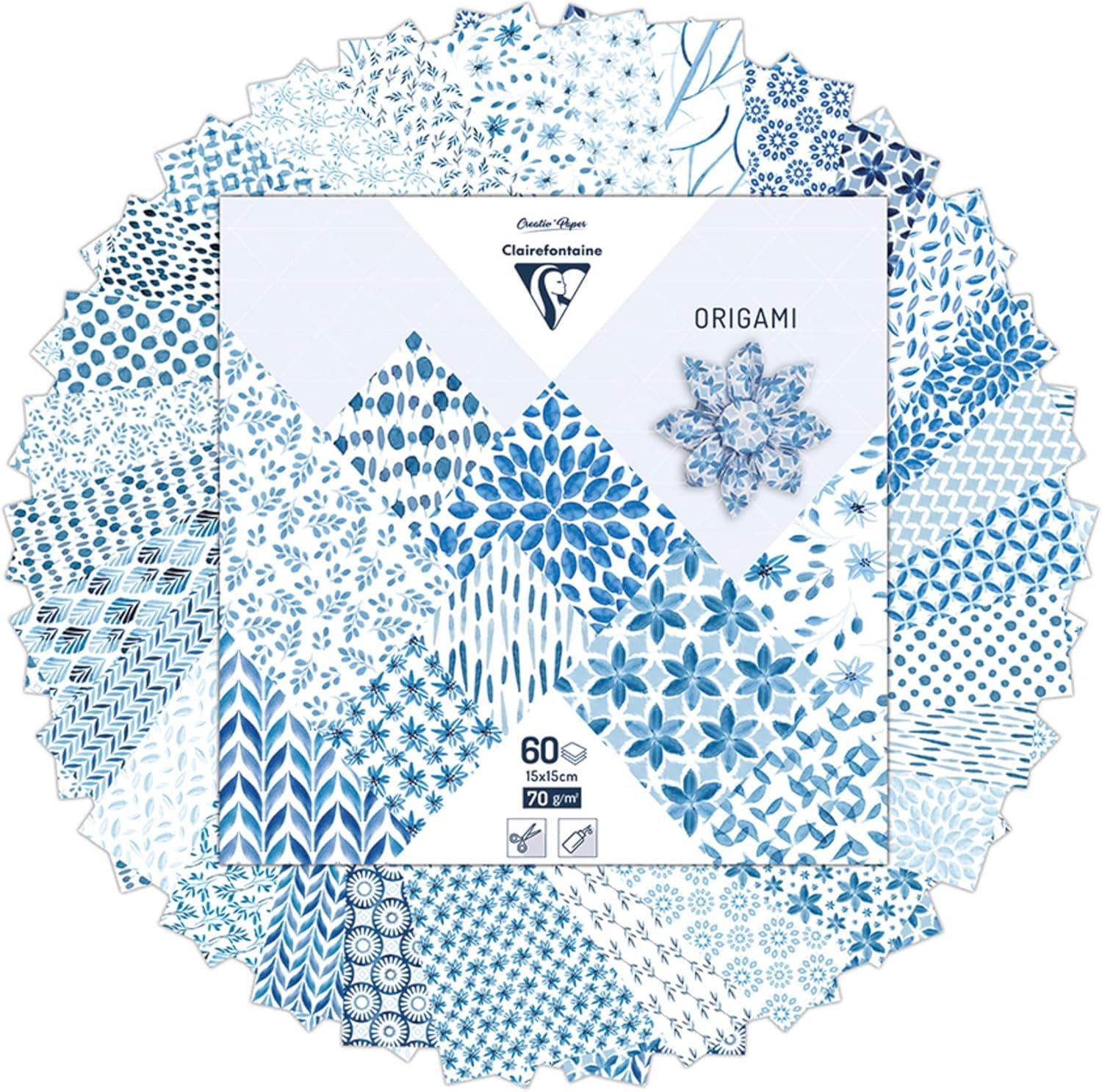 Origami Kit Adults Clairefontaine - Ref 95349C - Origami Paper (Pack Of ...