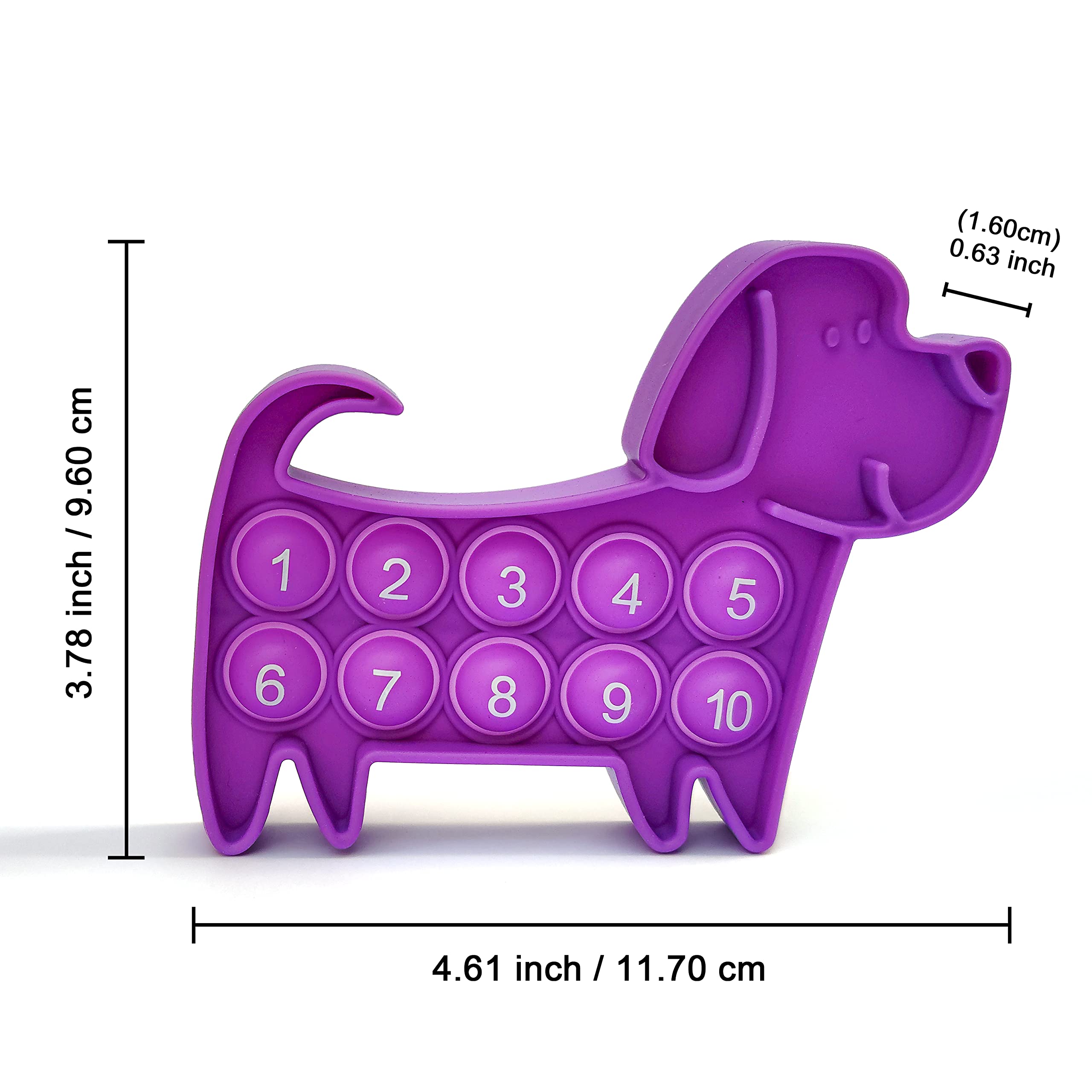 Snapklik.com : Proweber Ten Frame Math Manipulatives - Pop Fidget Toy