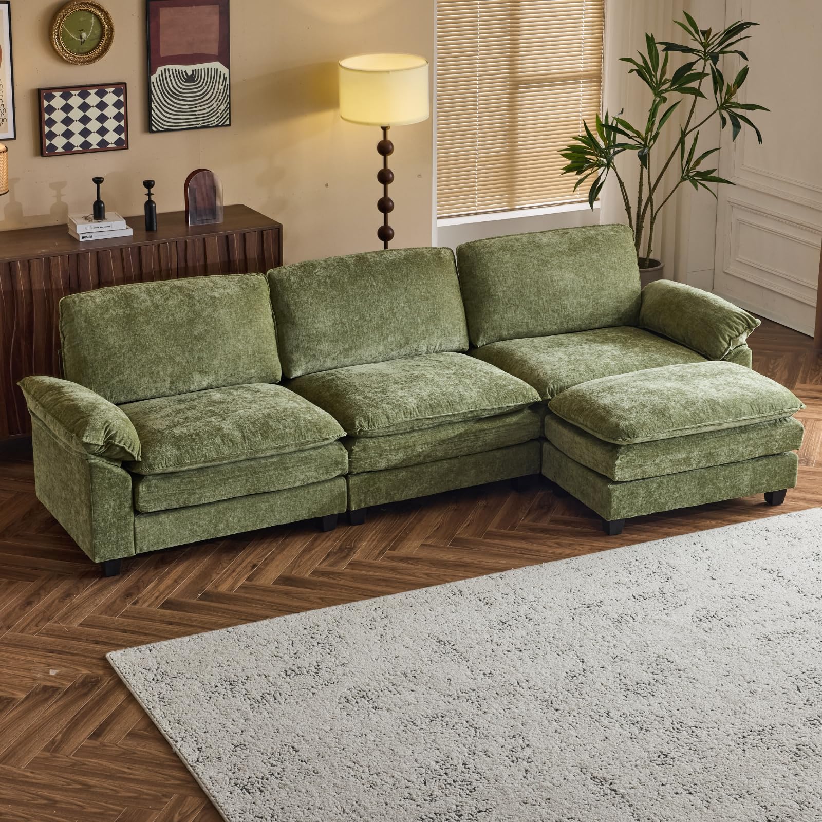 Amazon.com: Karl home Sectional Sofa Modular Deep Seat Sofa Couch with ...
