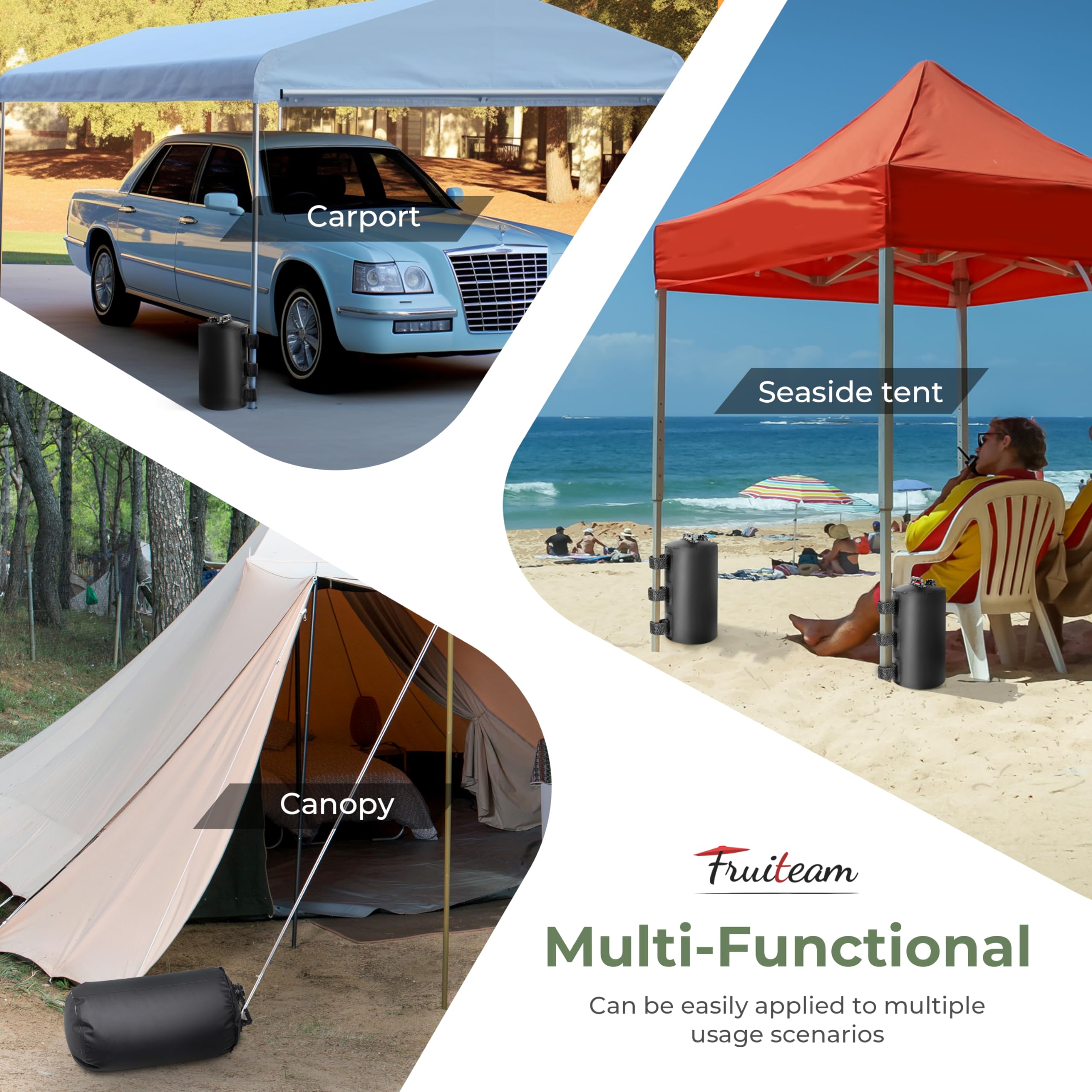 Snapklik.com : 220 LBS Canopy Water Weight Bag, Portable Canopy Weights ...