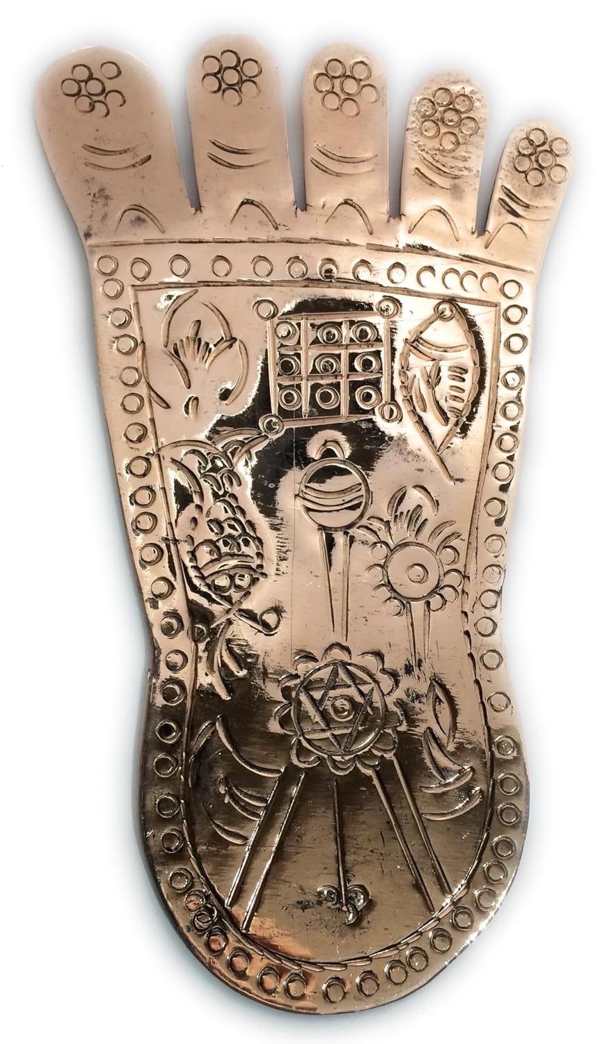 Buy Vishnu Padam Copper Without Abhishek (Puja) at VishnuPad Temple 5 x ...
