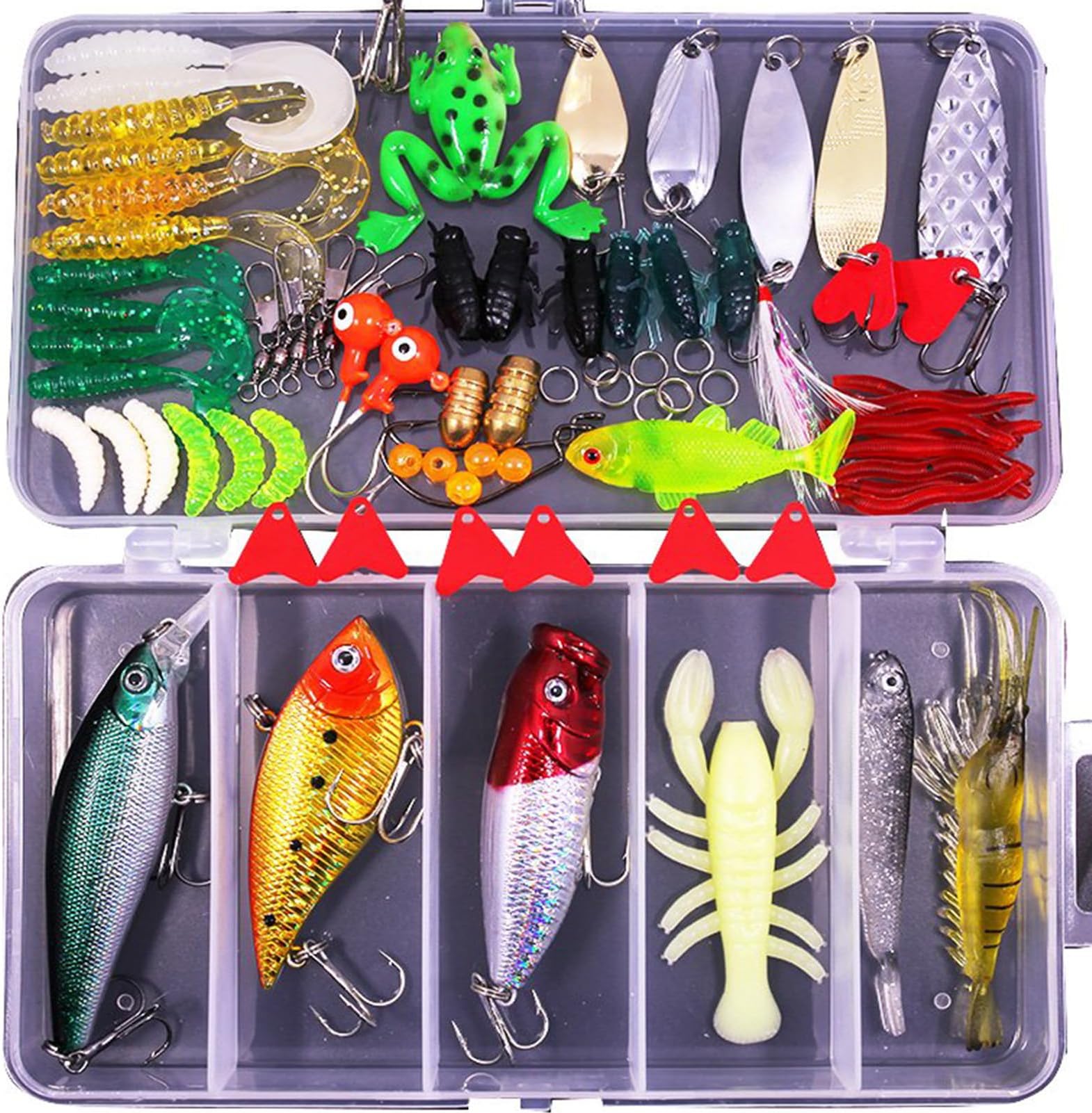 Amazon.com: Topwater Fishing Lure with Rotating Tail, 1/2 Ounce3.5 ...