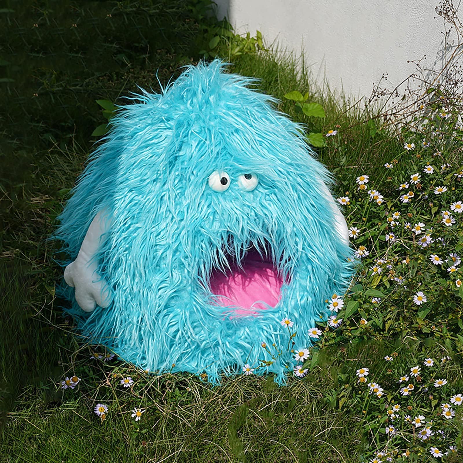 Amazon.com : Cat Cave Bed for Indoor Cats, Blue Monster Kitten House ...