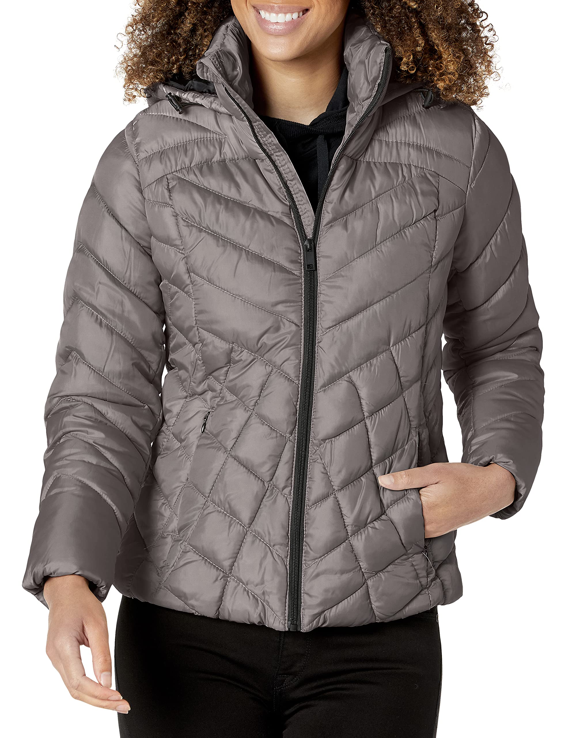Snapklik.com : Big Chill Womens Down Blend Quilted Puffer Jacket