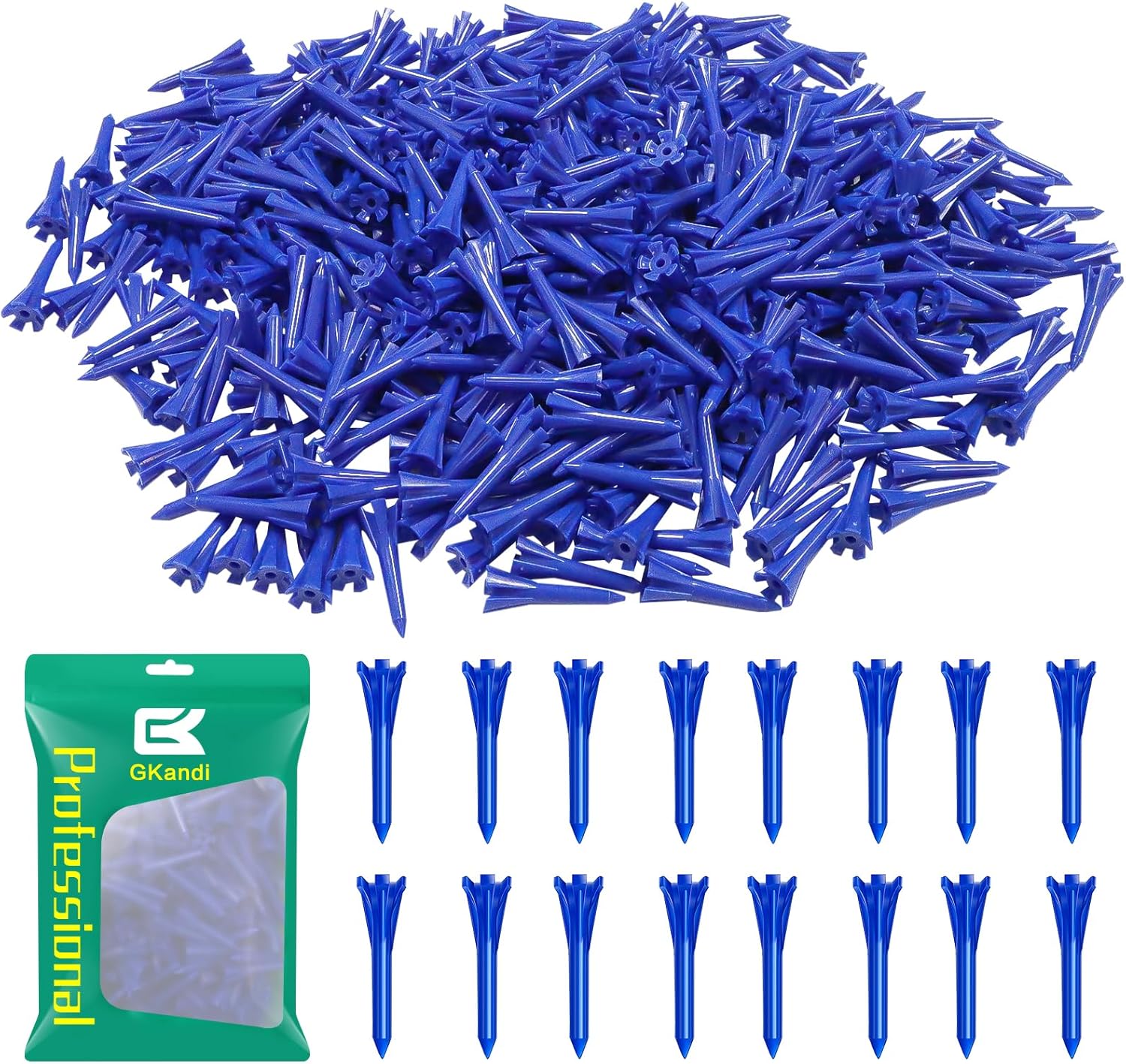 Amazon.com : GKandi Golf Tees 5 Prong Design Plastic Short Golf Tees 1 ...