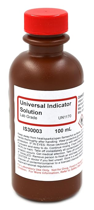 ALDON Innovating Science Lab-Grade Universal Indicator Solution, 100mL ...