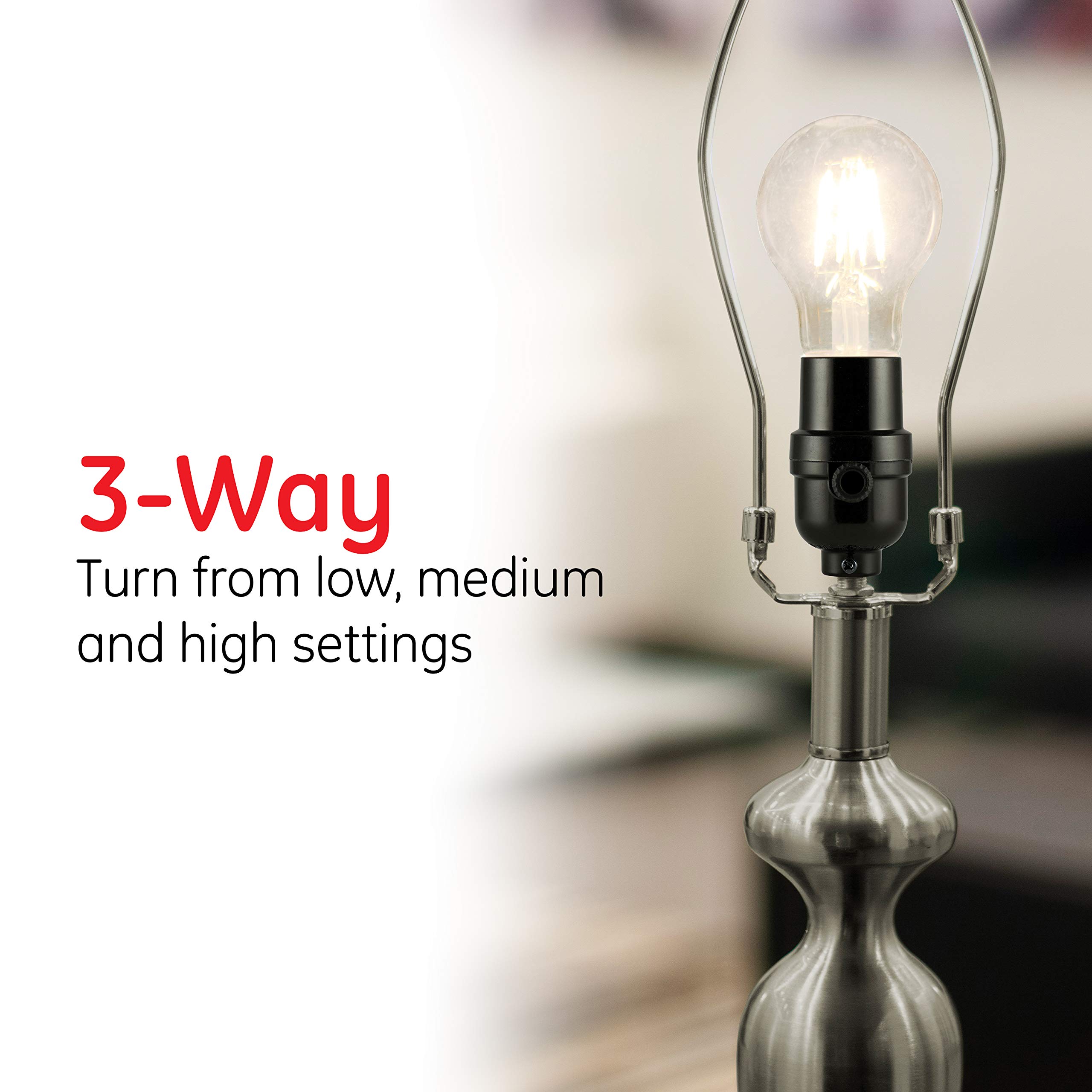 Snapklik.com : 3-Way Socket, 2 Pack, Turn For Low, Medium And High ...