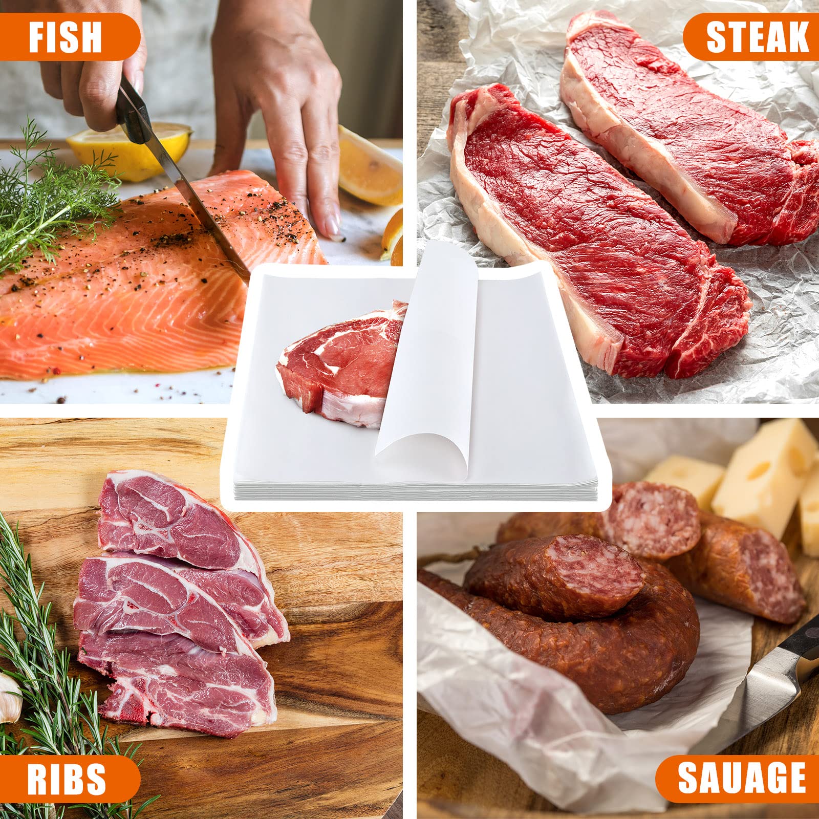 Snapklik.com : Sublimation White Butcher Paper Disposable Butcher Paper ...
