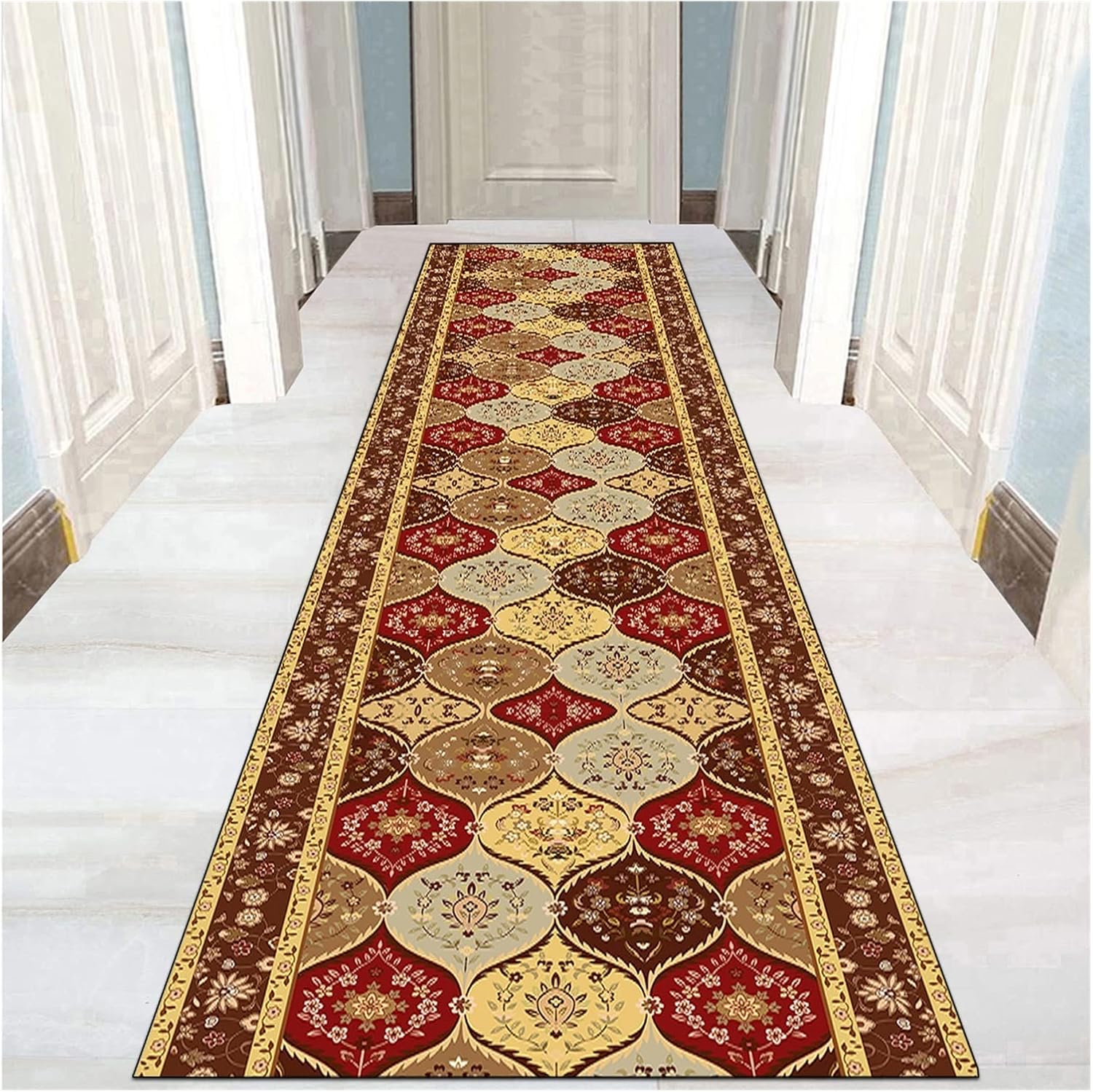 HLLING Home Traditional Narrow Rugs Anti-Slip Cozy Runner Rug for ...