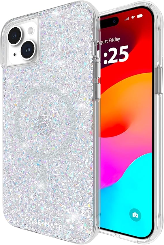 Amazon.com: Case-Mate iPhone 15 Plus Case - Twinkle Disco [12ft Drop Protection] [Compatible ...