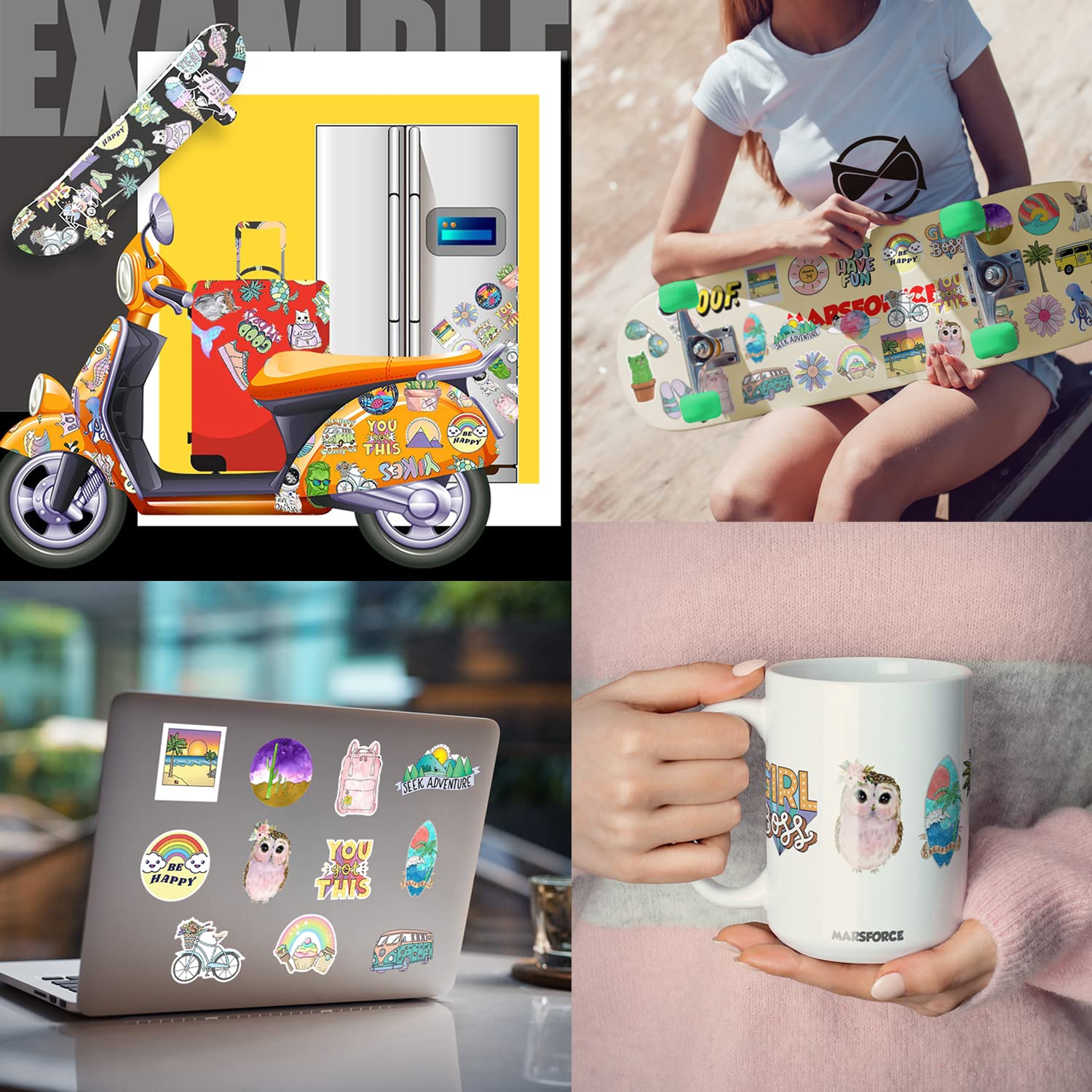 Tumblr Laptop Aufkleber Oihxse Stickers 50 Pieces Plastic Tumblr