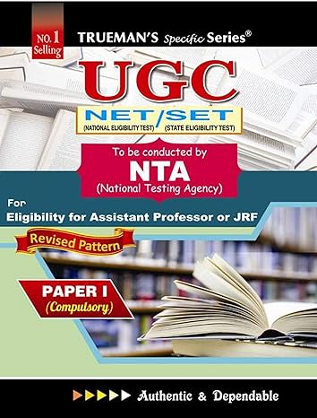 Buy Trueman's UGC NET/SET General Paper I Book Online at Low Prices in India | Trueman's UGC NET ...