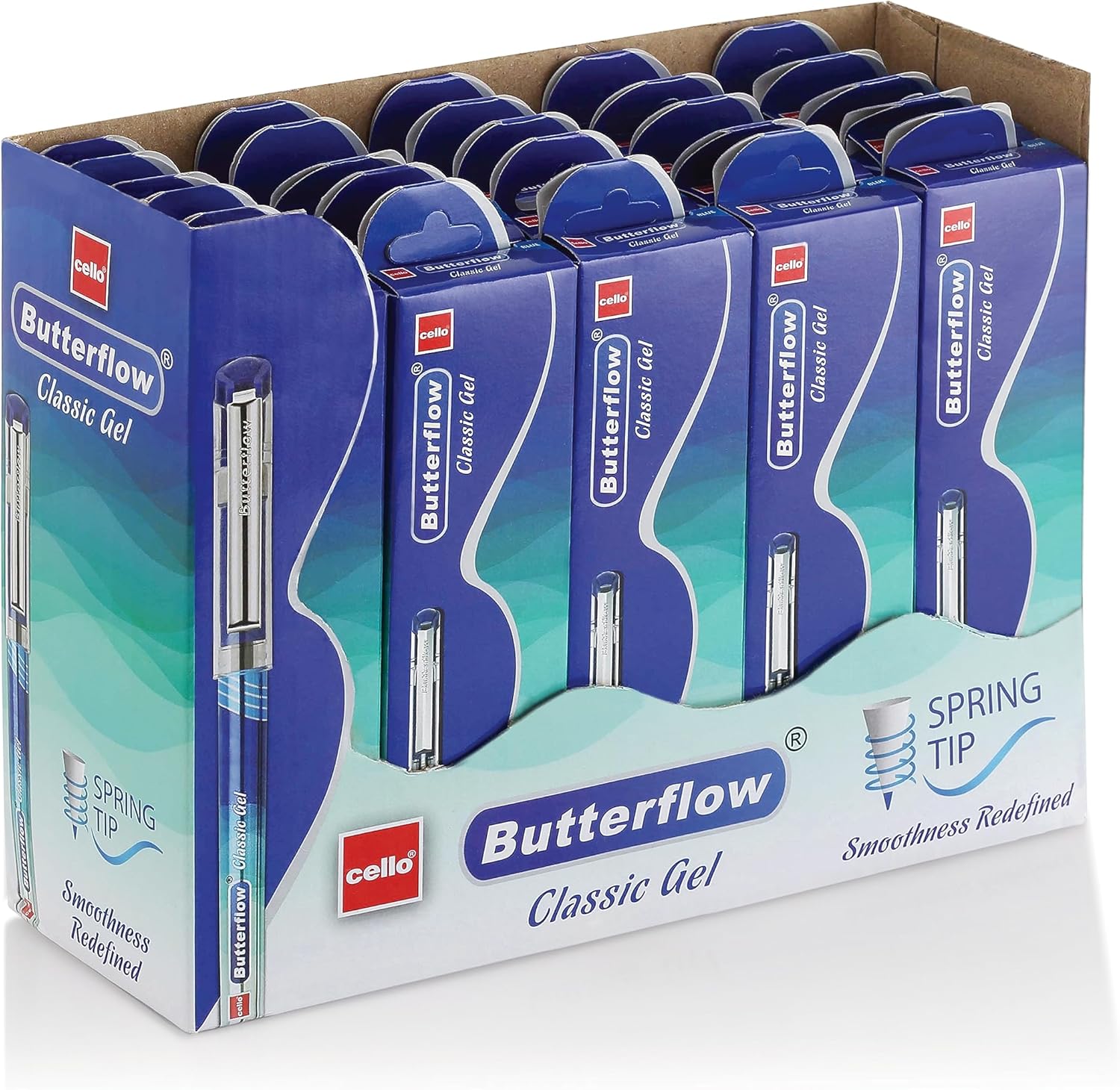 Amazon.com: Cello Butterflow Classic Gel Pen Set | Pack of 25 Gel Pens ...